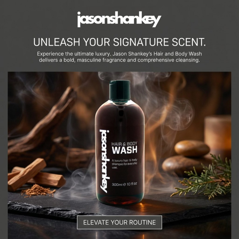 Jason Shankey Hair and Body Wash 300ml - Shankey Male Grooming